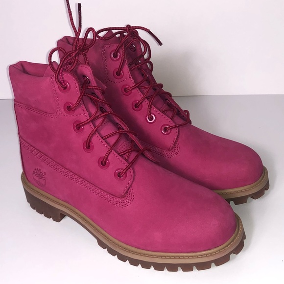 Timberland | Shoes | Nwt Rose Red Timberland Premium Waterproof Boots ...